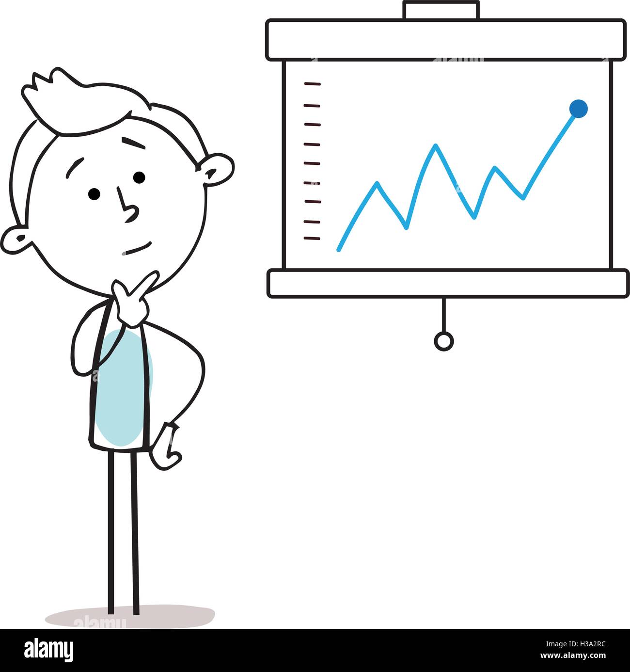 Business growth concept illustration showing Stock Vector Images - Alamy