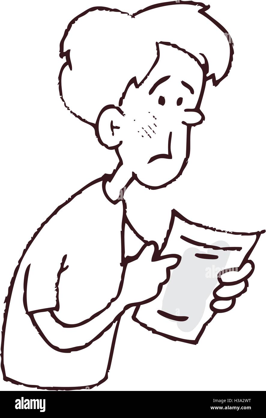 Report reading Stock Vector Images - Alamy