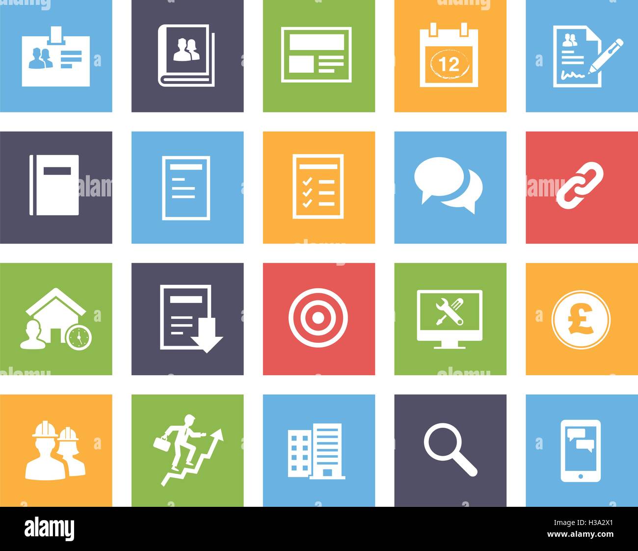 Office Icon Set Stock Vector Image & Art - Alamy