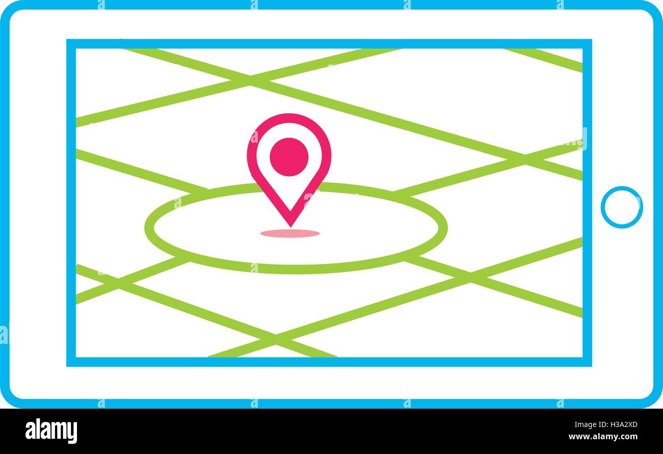 Navigation devices Stock Vector Images - Alamy