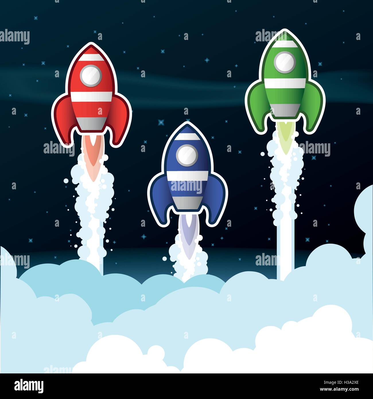 Above clouds Stock Vector Images - Alamy