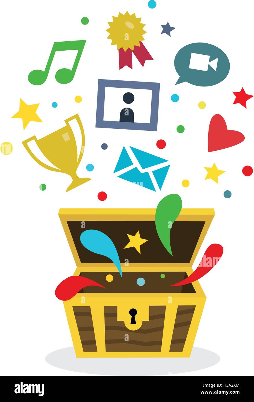 Secure Chest Computer Data Stock Vector Image & Art - Alamy