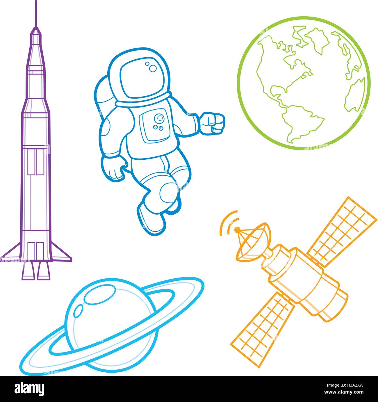 Space technology logos Cut Out Stock Images & Pictures - Alamy