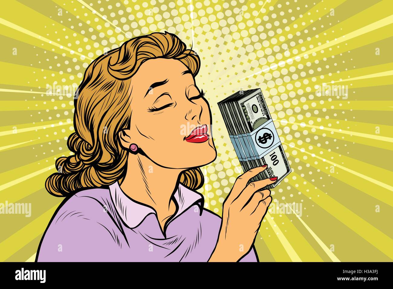 Smelling my scent Stock Vector Images - Alamy