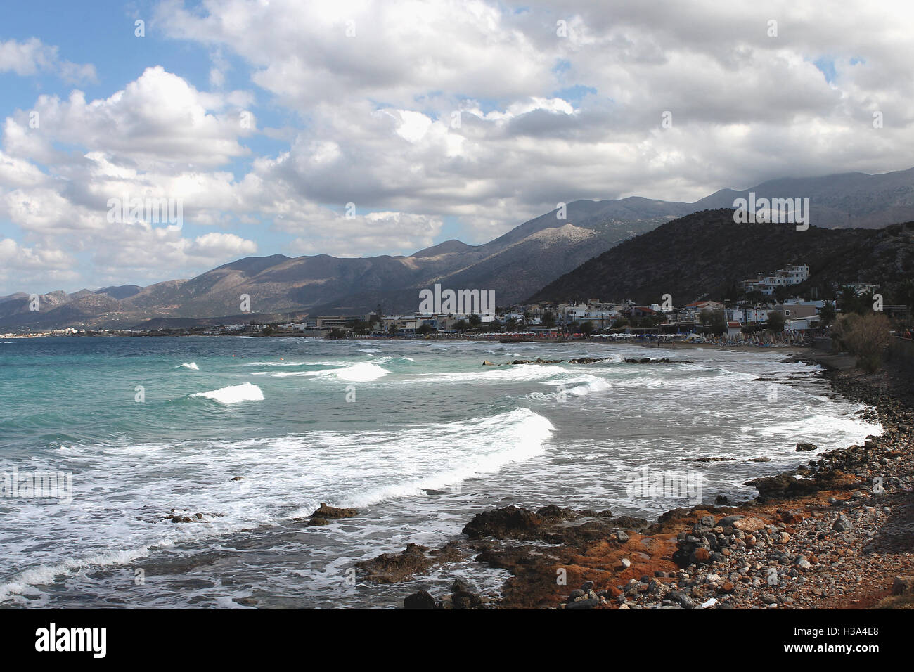 Views of Stalis Stalida Crete Greece Stock Photo - Alamy