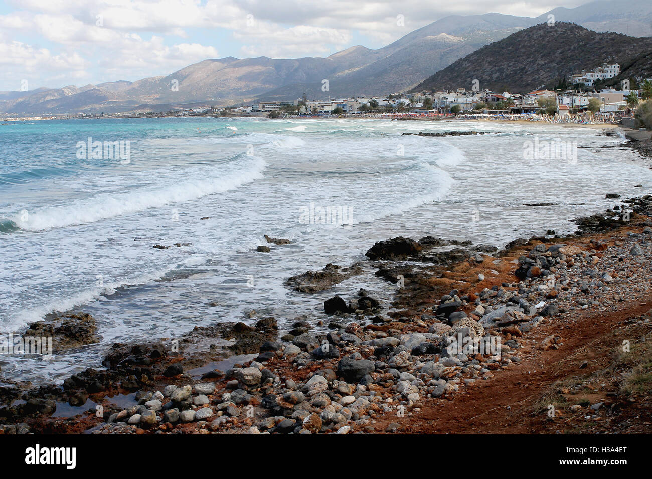 Views of Stalis Stalida Crete Greece Stock Photo - Alamy