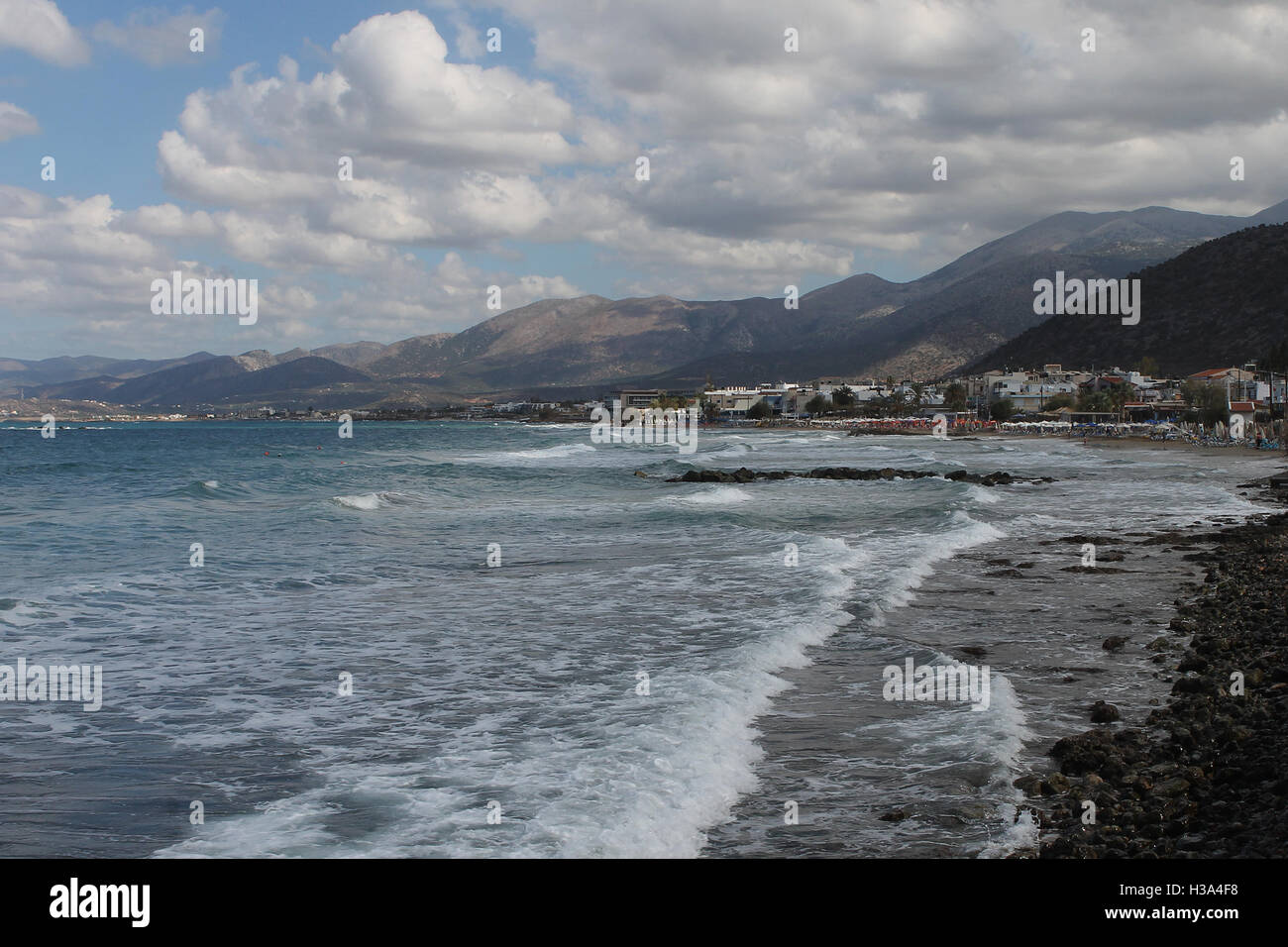 Views of Stalis Stalida Crete Greece Stock Photo - Alamy