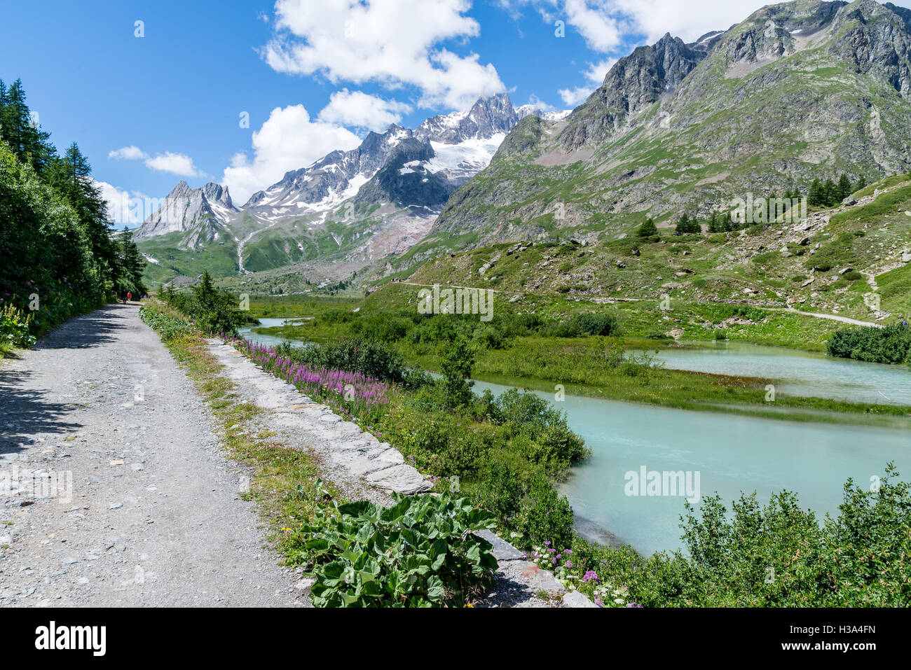 a view of veny valley at aosta italy Stock Photo - Alamy