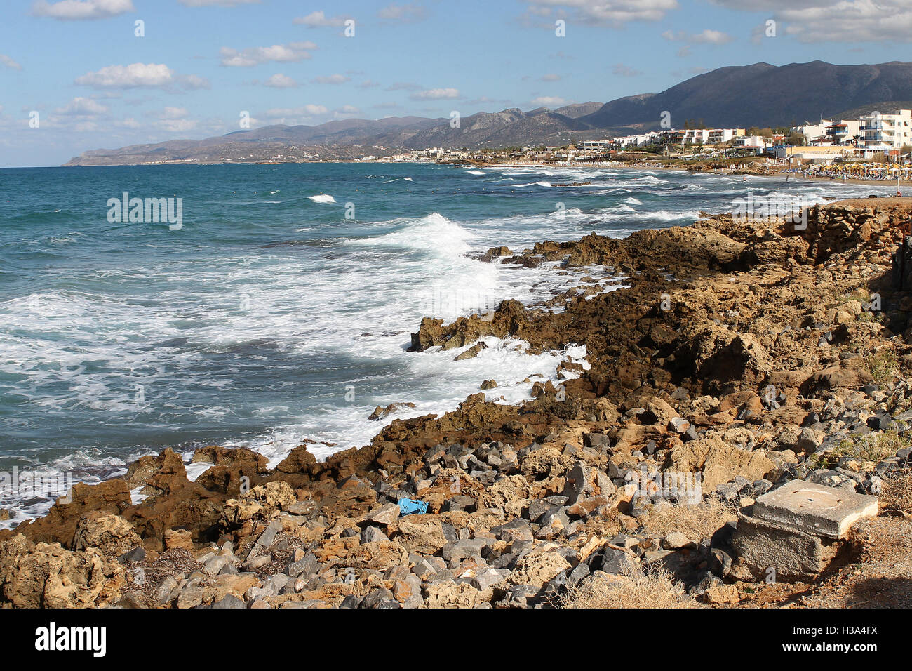 Views of Stalis Stalida Crete Greece Stock Photo - Alamy