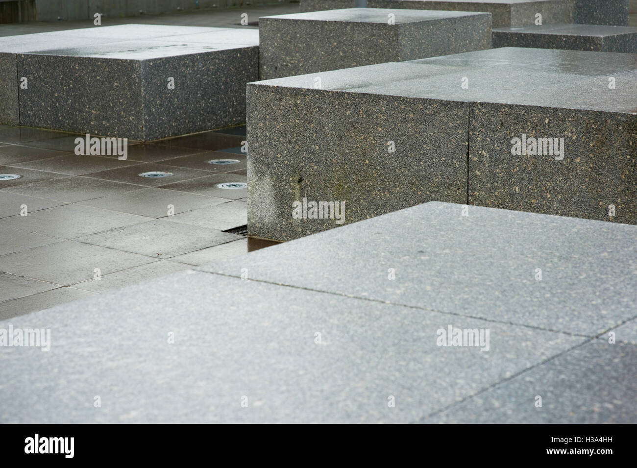 Concrete or Stone Architectural Design Blocks or Features Stock Photo ...