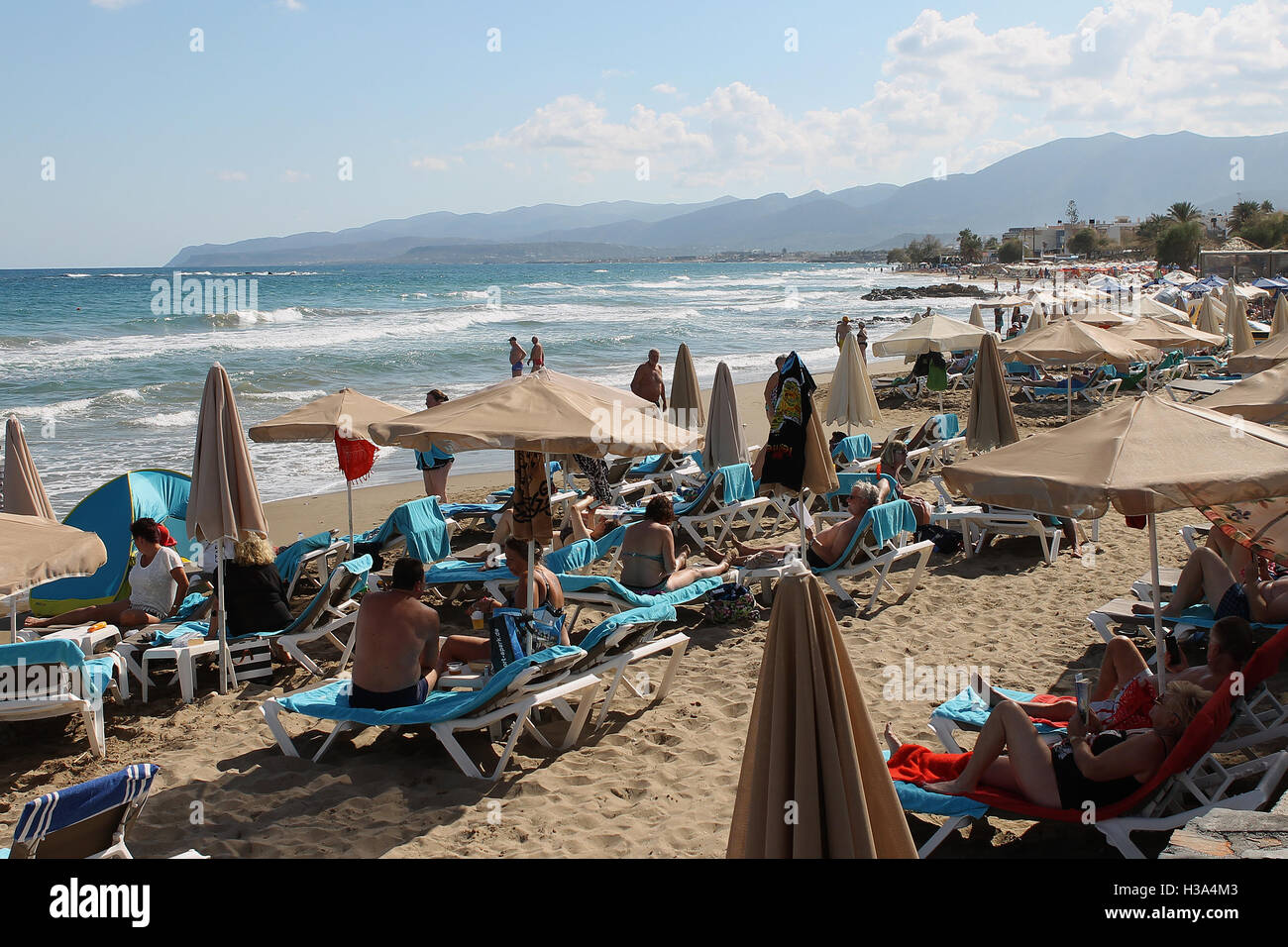 Views of Stalis Stalida Crete Greece Stock Photo - Alamy