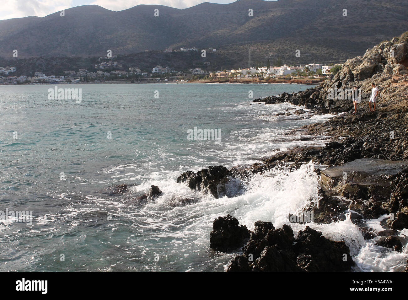 Views of Stalis Stalida Crete Greece Stock Photo - Alamy