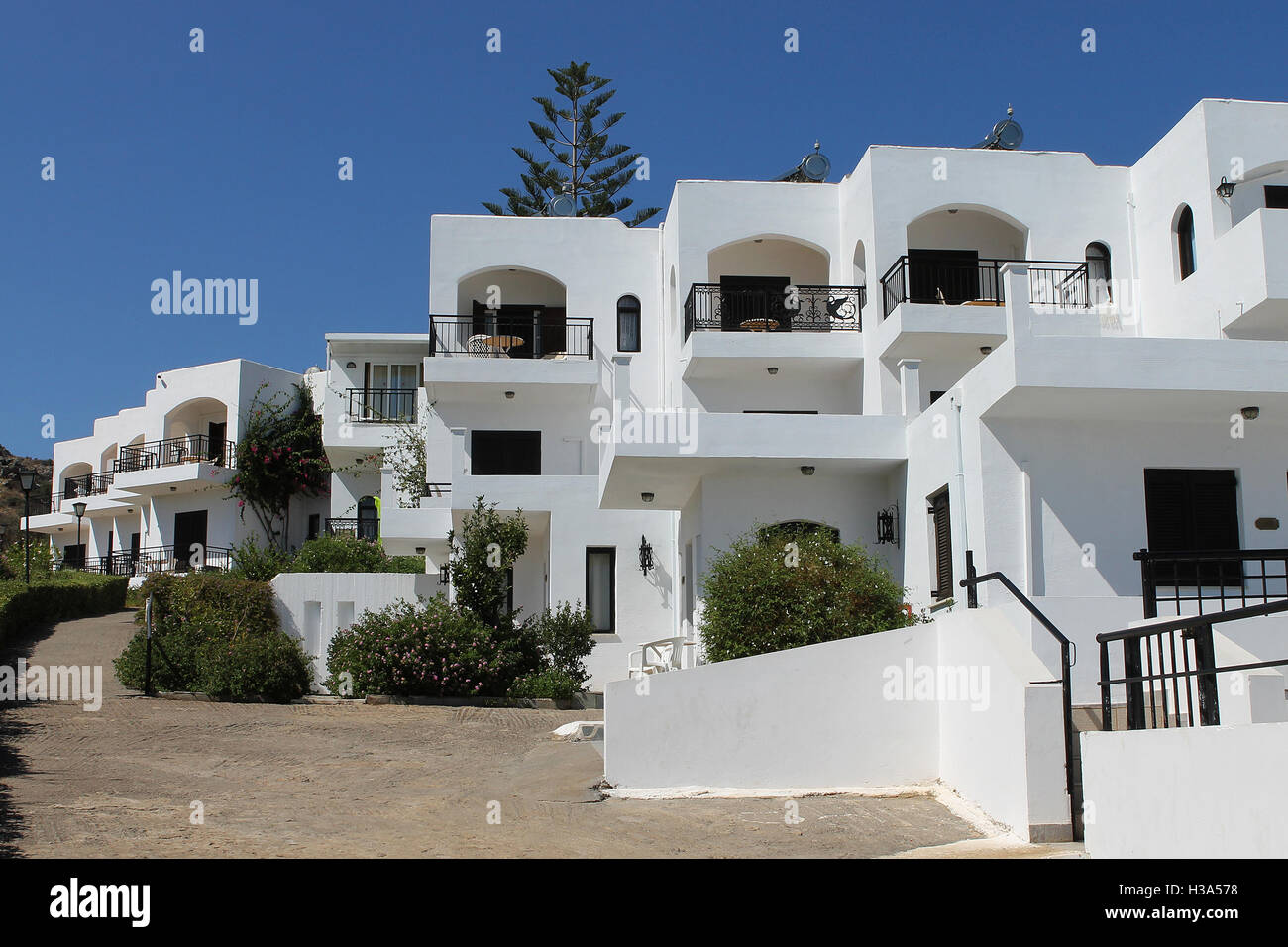 Scenes from the Horizon beach Hotel Stalida Stalis Greece Crete Stock ...