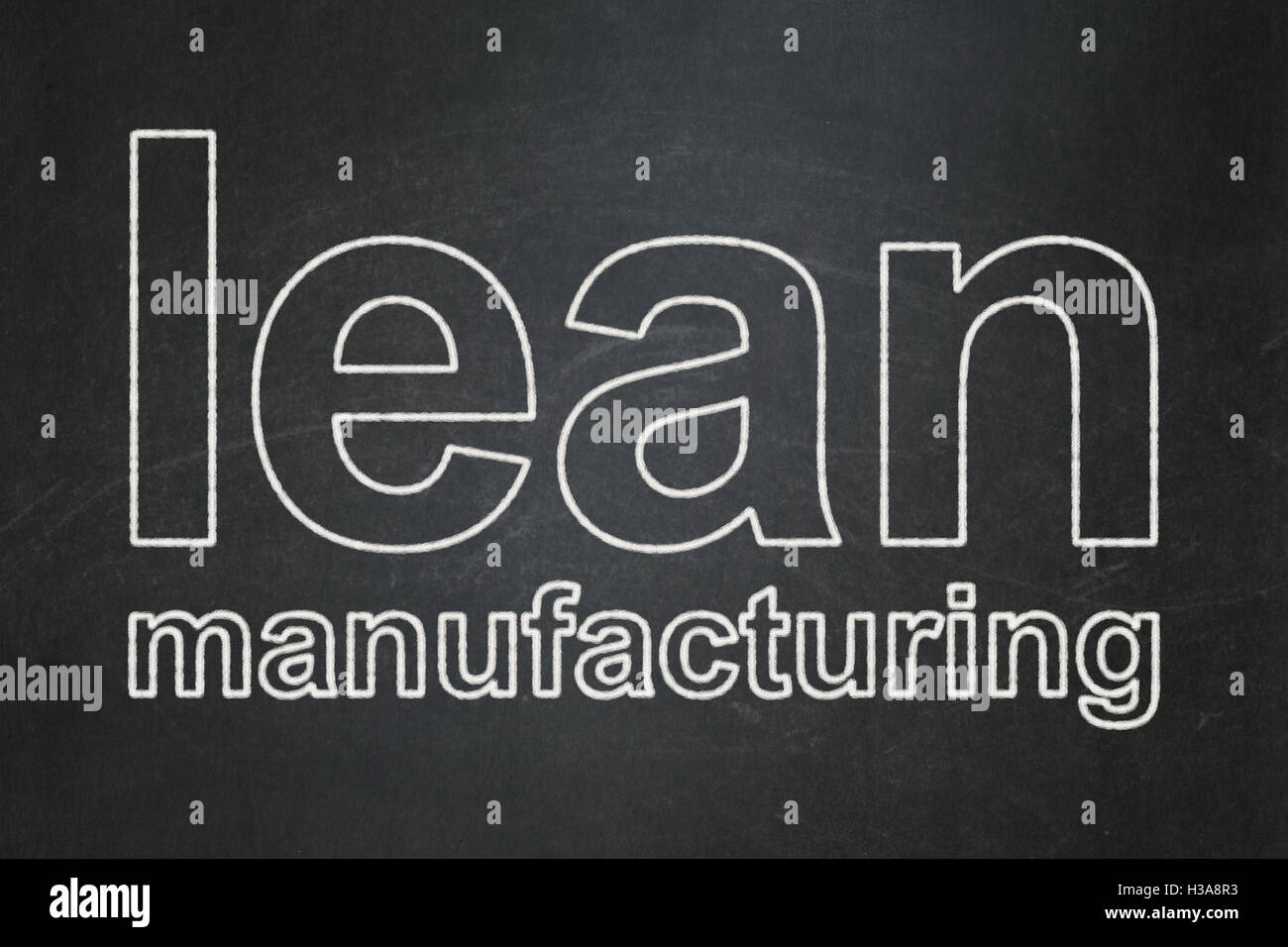 Industry concept: Lean Manufacturing on chalkboard background Stock ...