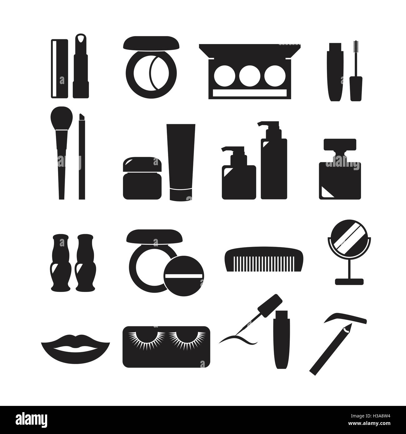 Cosmetics Icons, beauty vector set Stock Vector Image & Art - Alamy