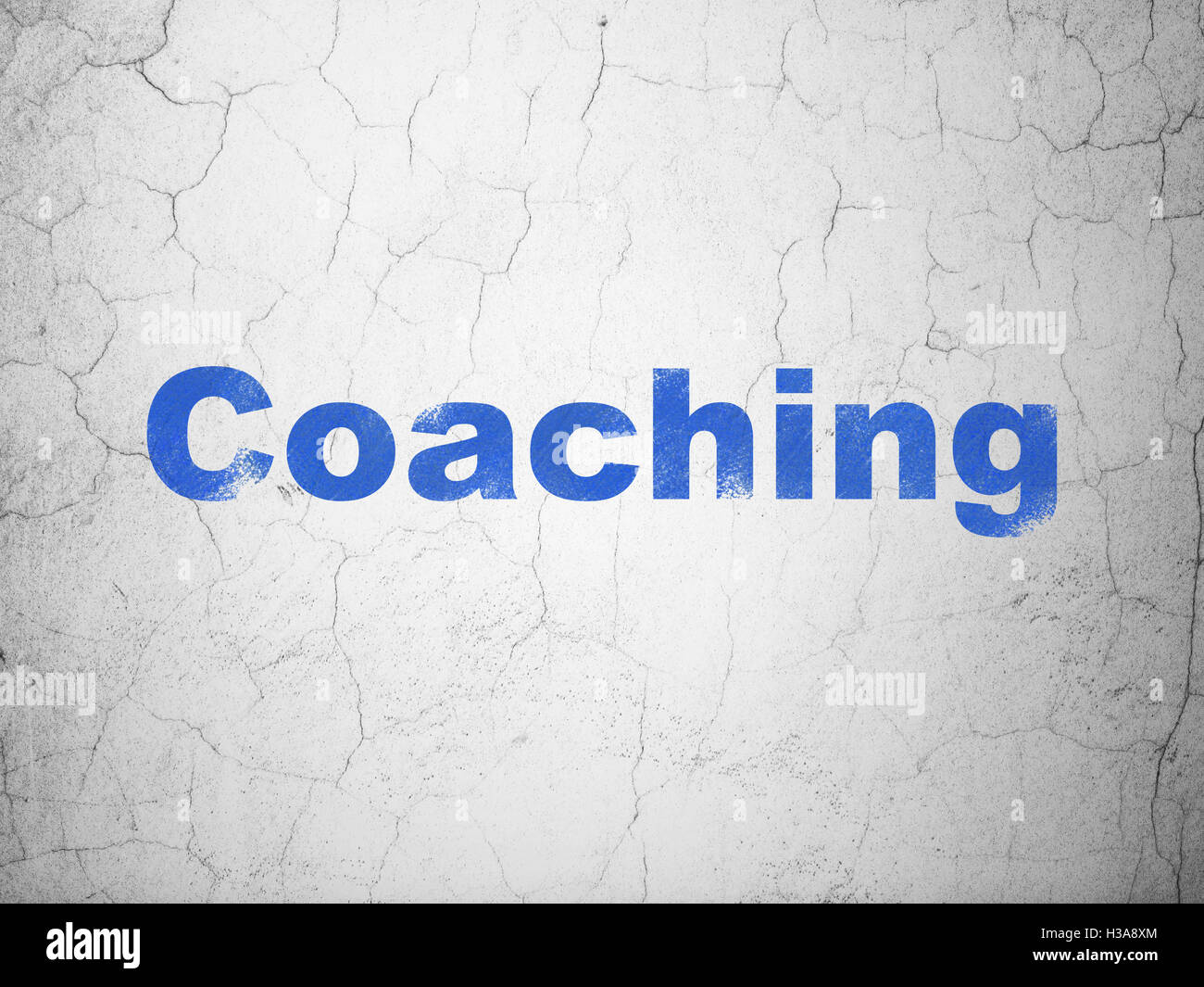 Education concept: Coaching on wall background Stock Photo - Alamy