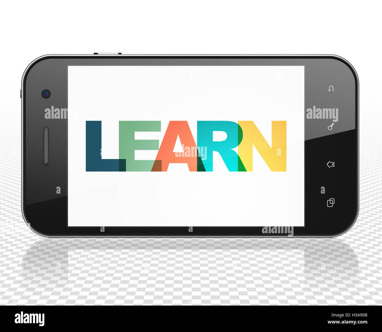 Education concept: Smartphone with Learn on display Stock Photo - Alamy