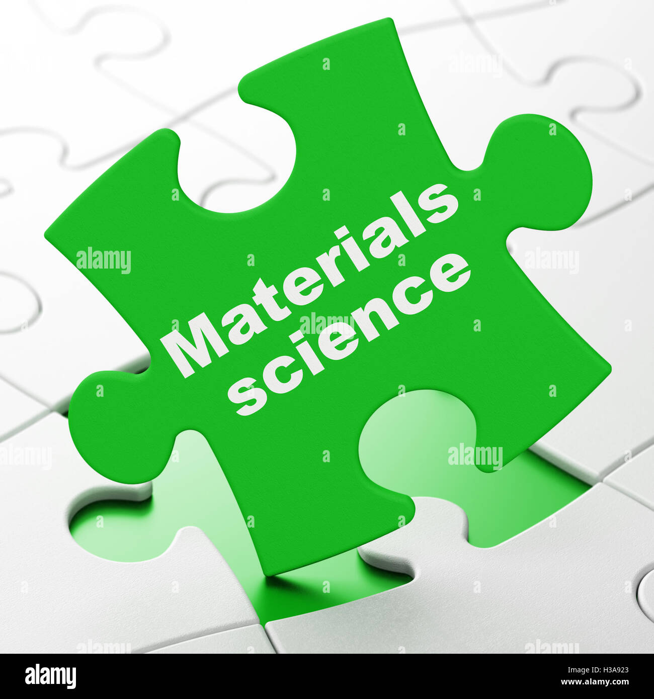 Science concept: Materials Science on puzzle background Stock Photo - Alamy