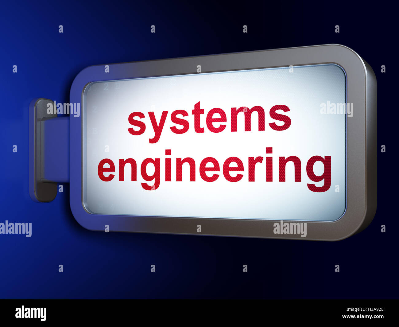 Science concept: Systems Engineering on billboard background Stock ...
