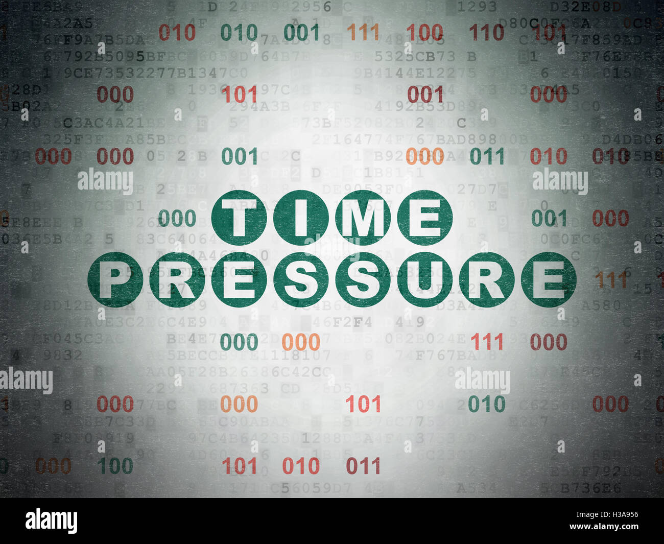 Timeline concept: Time Pressure on Digital Data Paper background Stock ...