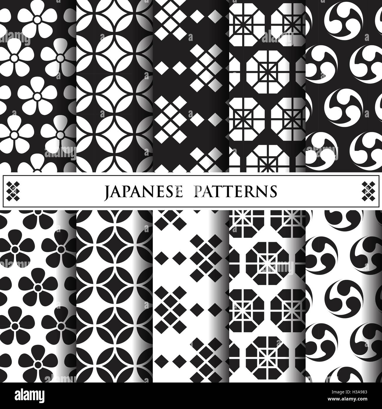 japanese vector pattern,pattern fills, web page background,surface textures Stock Vector Image ...