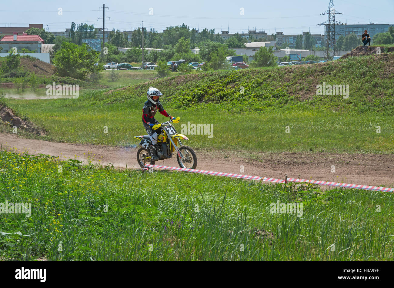 Dnepropetrovsk, Ukraine - June 07, 2014: Competition for the cup of ...