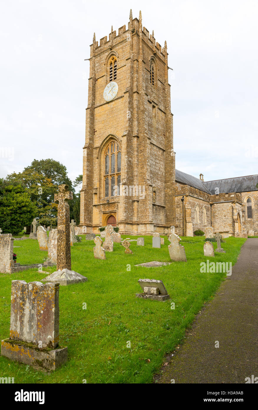 The grade I listed church of St Candida and Holy Cross at Whitchurch ...