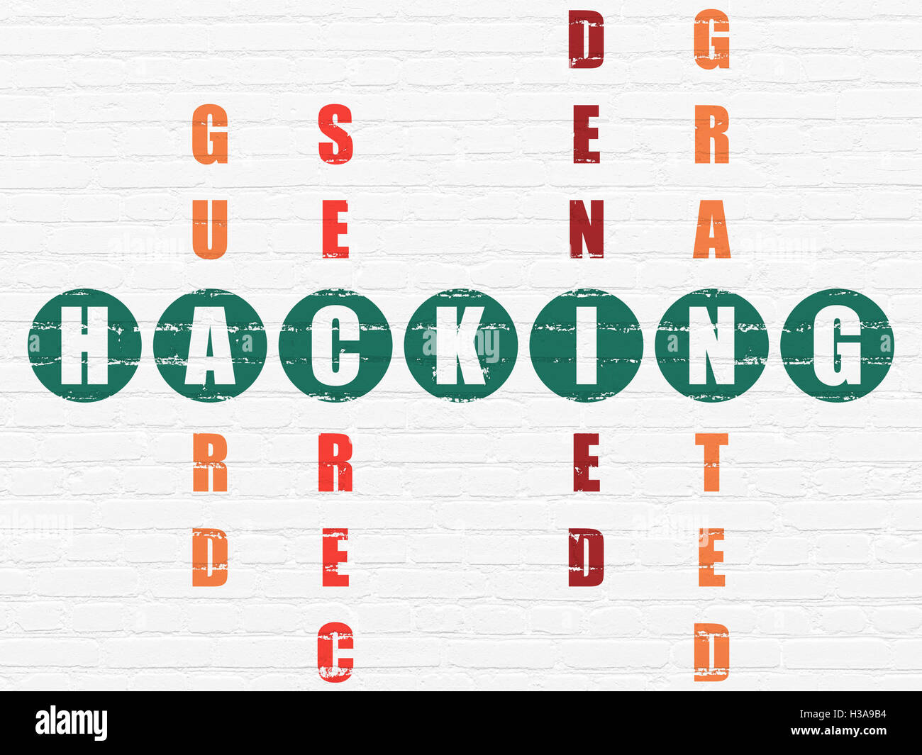 Safety concept: Hacking in Crossword Puzzle Stock Photo - Alamy