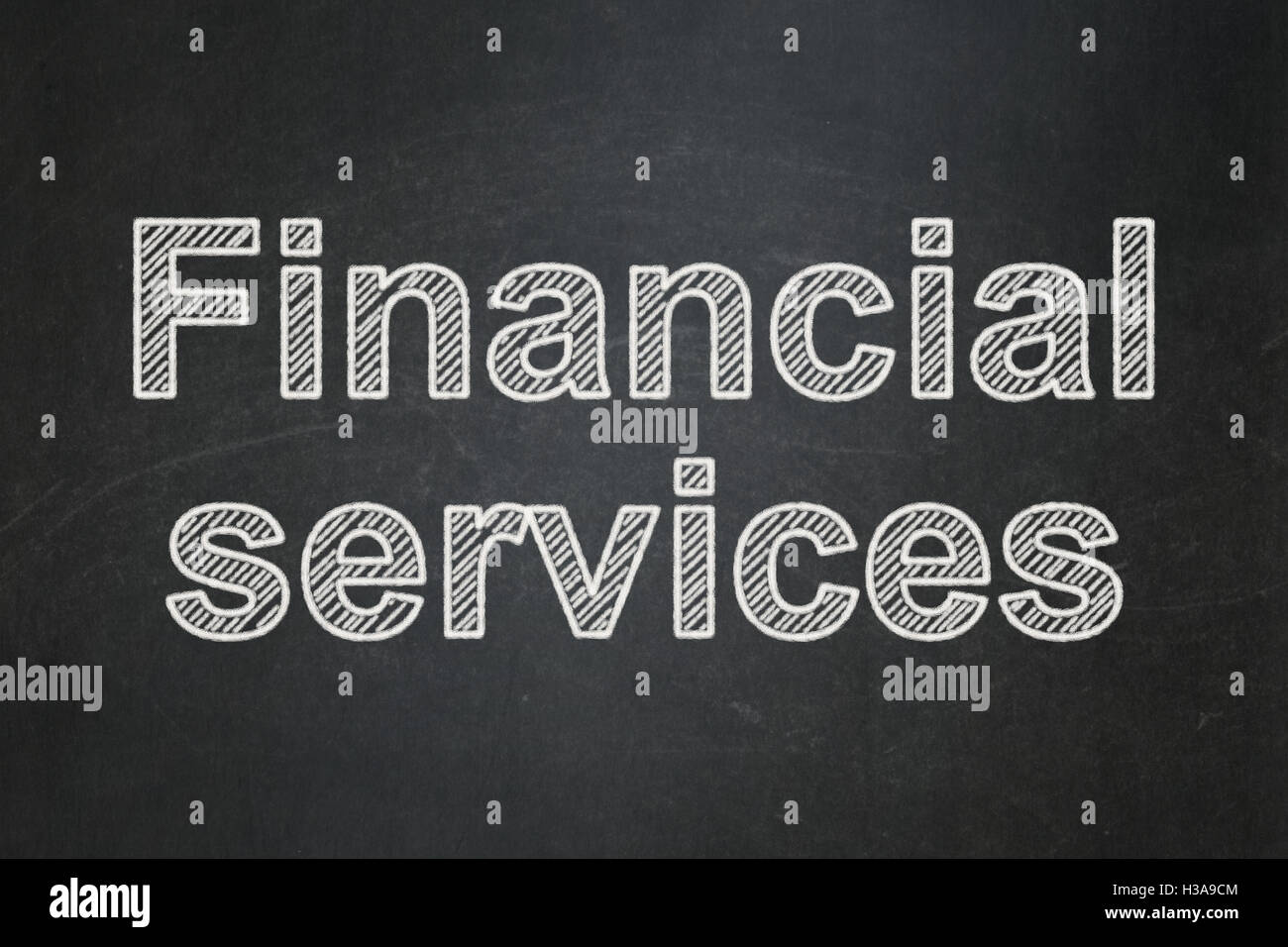 Banking concept: Financial Services on chalkboard background Stock ...