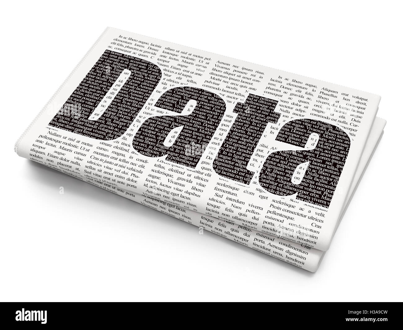 Data concept: Data on Newspaper background Stock Photo - Alamy