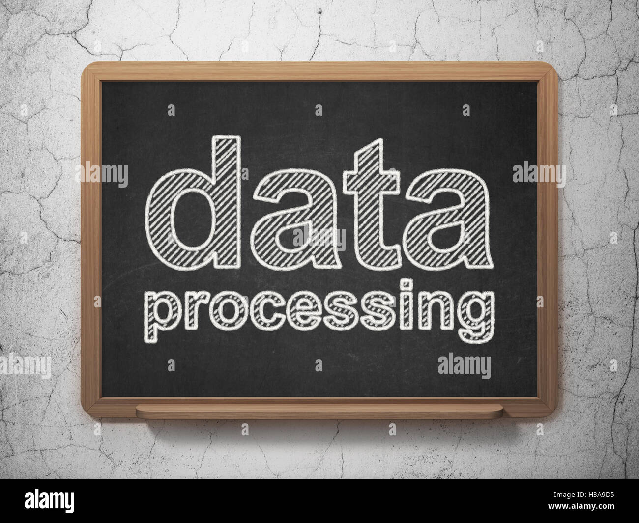 Data concept: Data Processing on chalkboard background Stock Photo - Alamy