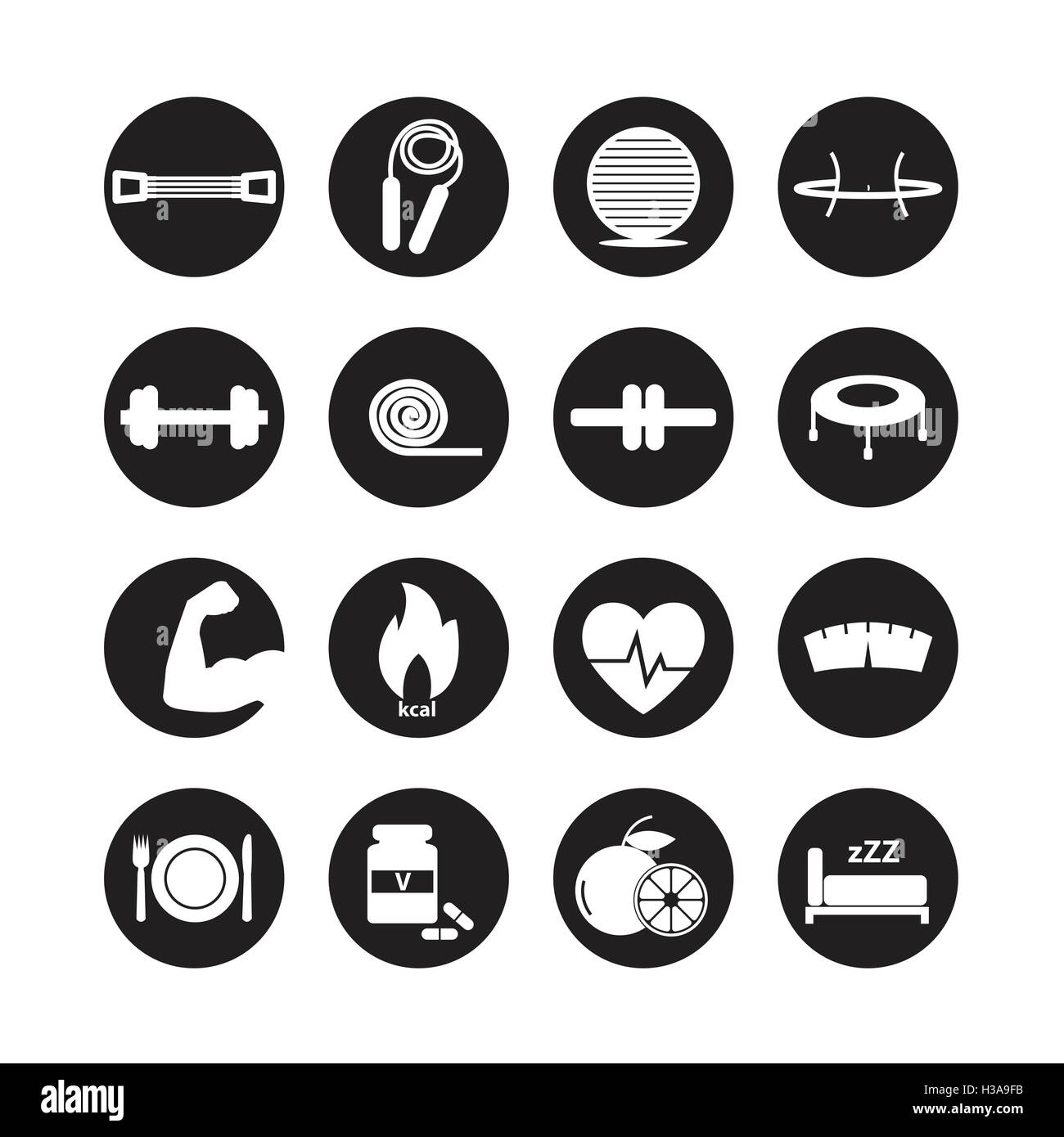 Icons Stock Vector Images - Alamy