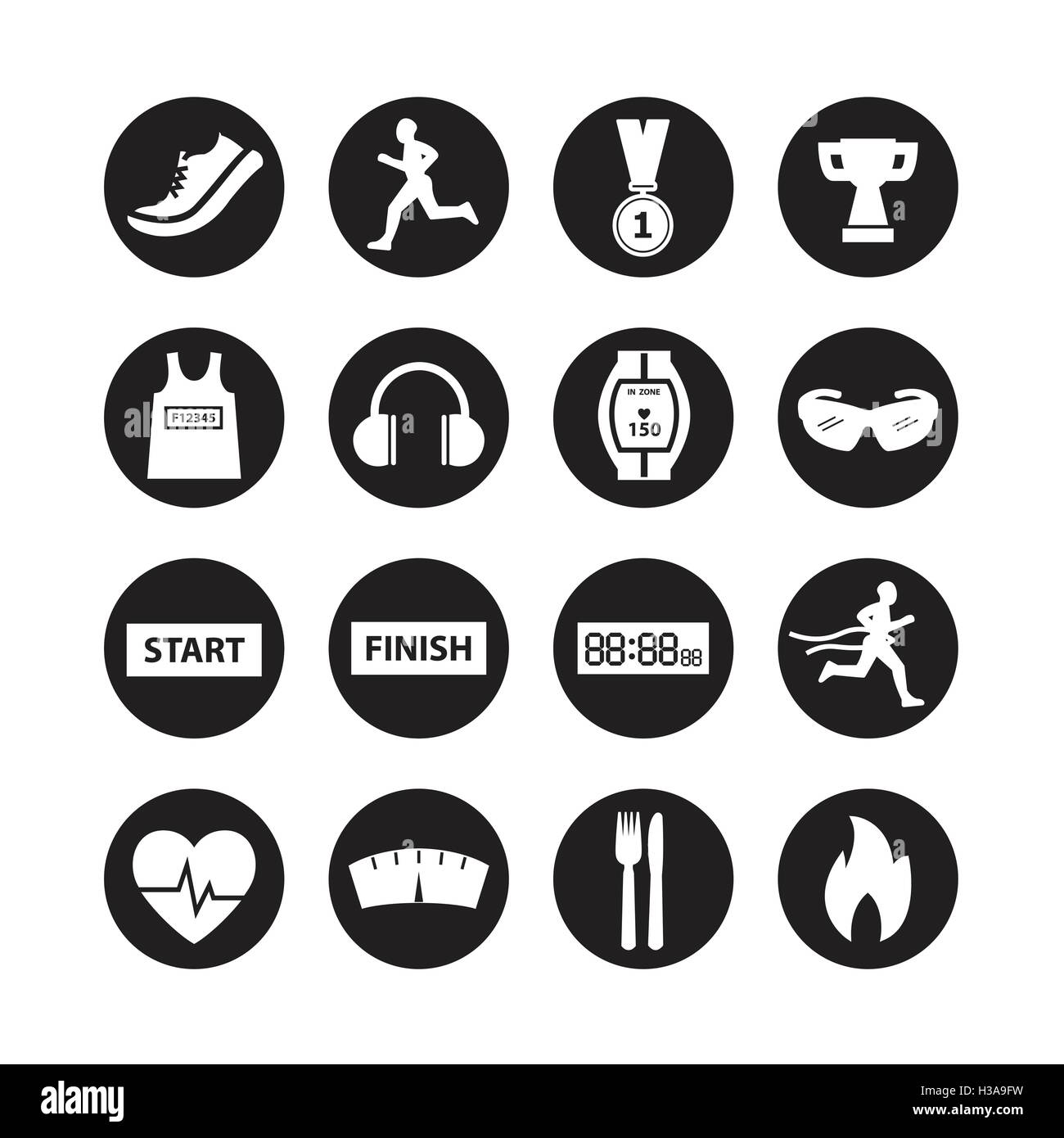 Running race track Cut Out Stock Images & Pictures - Alamy