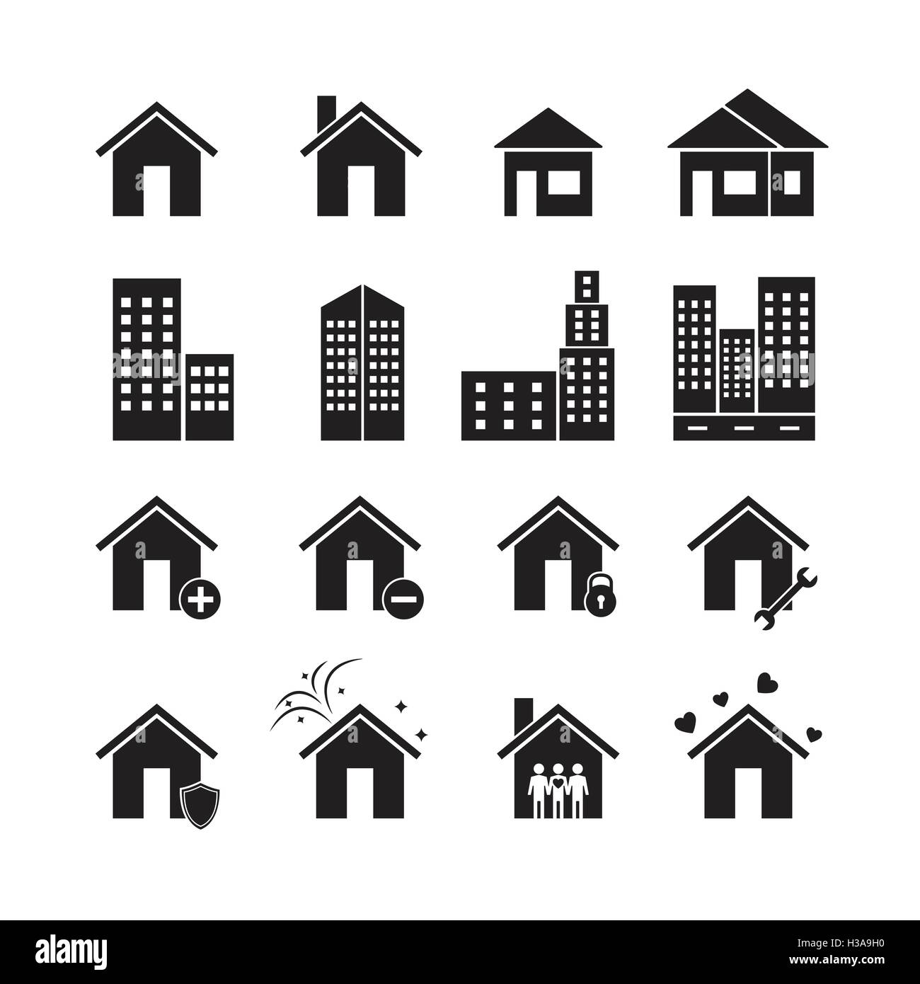 Insurance icon set symbol Stock Vector Images - Alamy