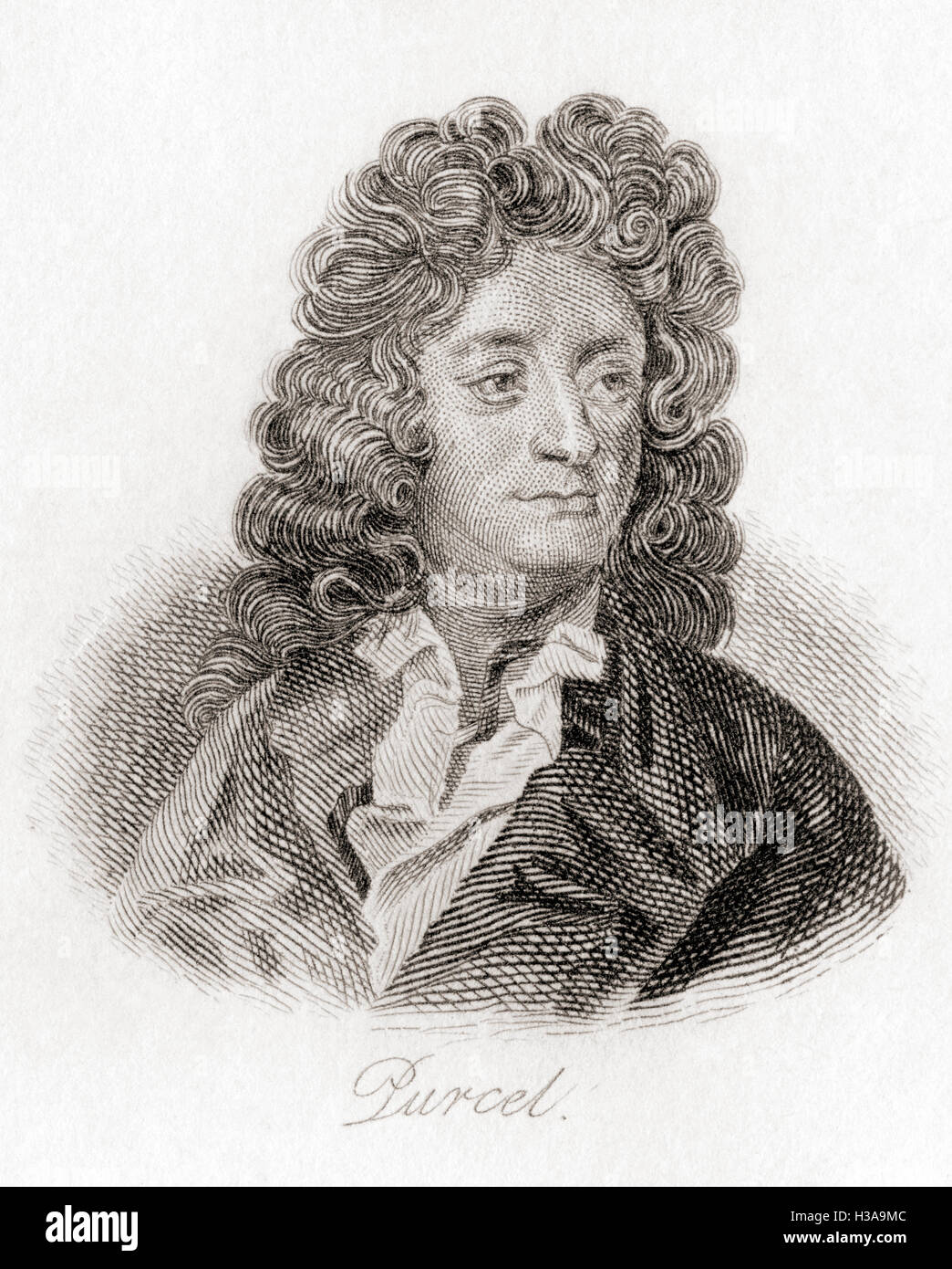 Henry Purcell, 1659 - 1695. English composer Stock Photo - Alamy