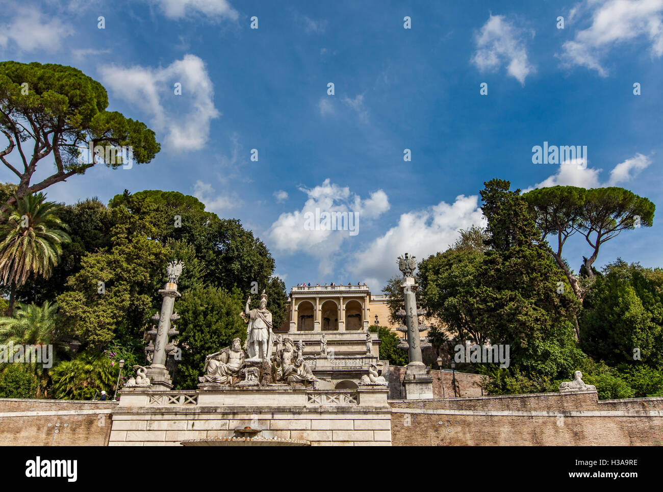 Pincio terrace architecture hi-res stock photography and images - Alamy