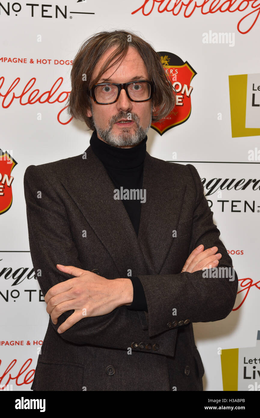 Jarvis Cocker pictured backstage on the second night of Letters Live ...