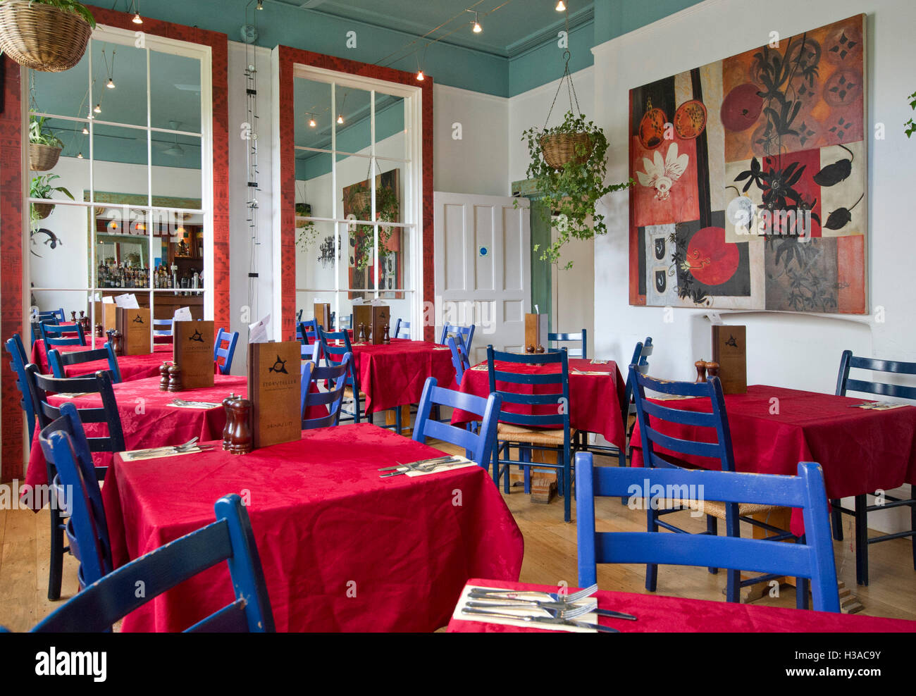 The Storyteller Restaurant and Wine Room, Cheltenham, UK Stock Photo ...