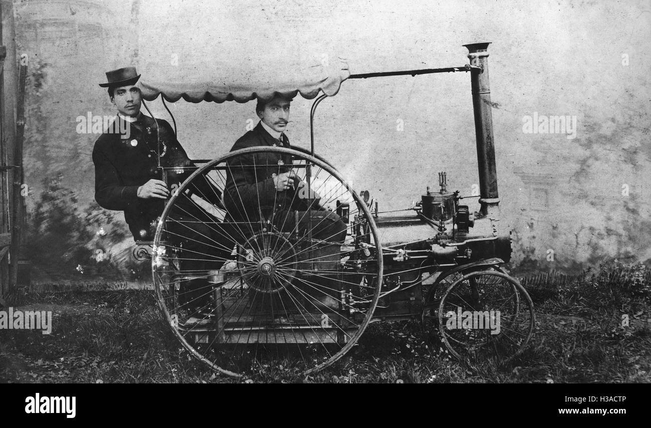Steam car, 1889 Stock Photo - Alamy