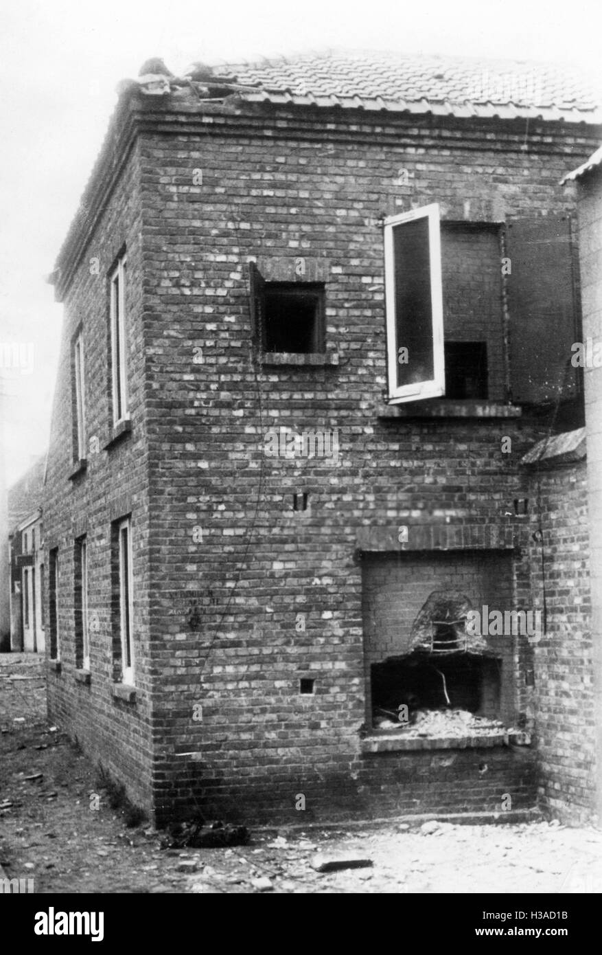 Camouflaged French bunker, 1940 Stock Photo - Alamy