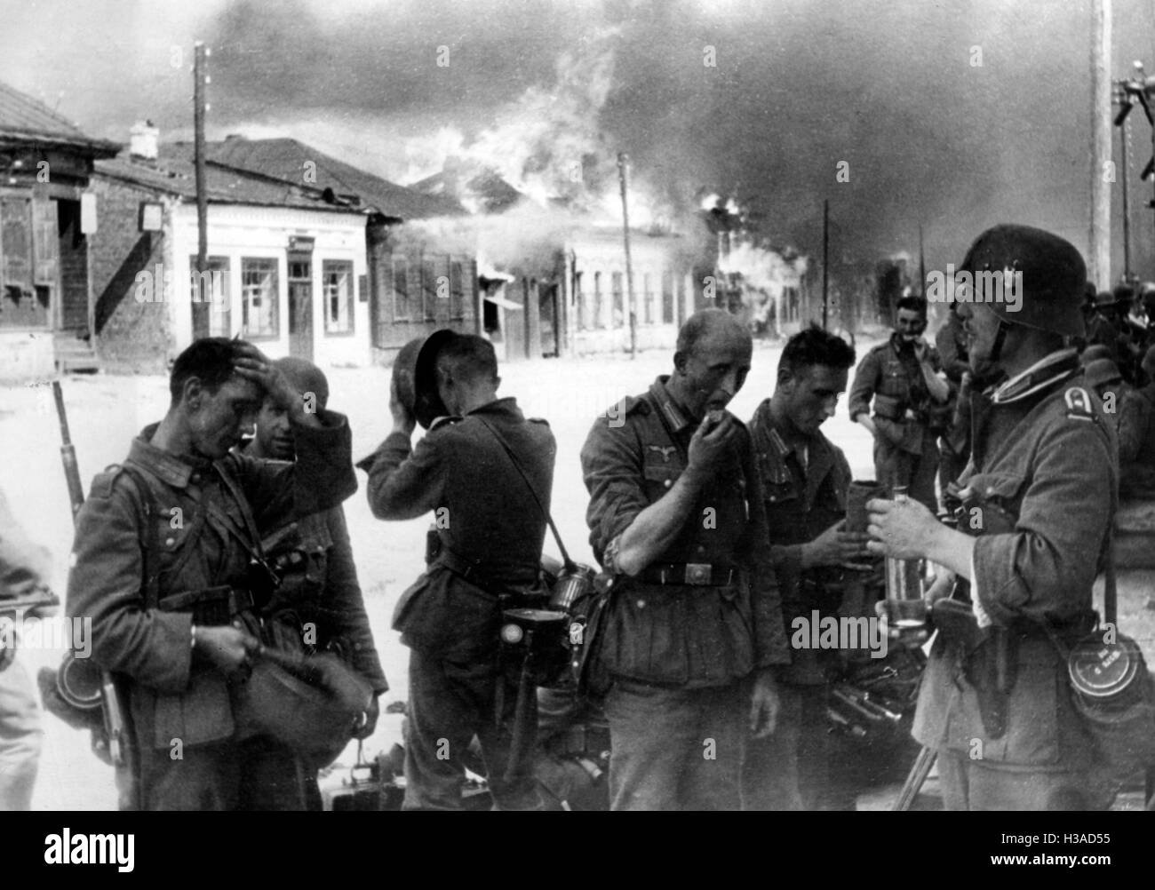 German motorcycle troops in Vitebsk, 1941 Stock Photo - Alamy