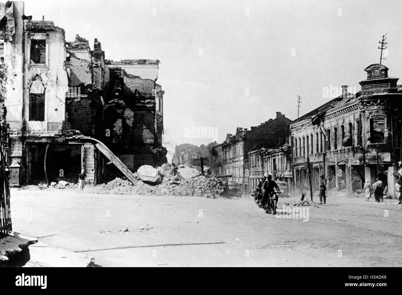 German troops in Minsk, 1941 Stock Photo - Alamy