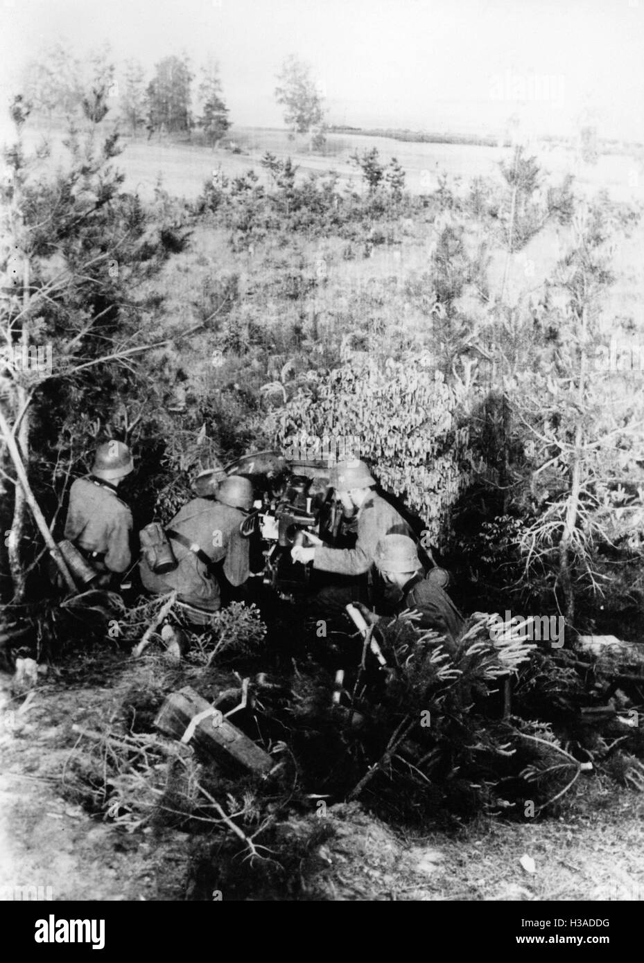 Anti-tank gun position of the Wehrmacht on the Eastern Front, 1941 ...