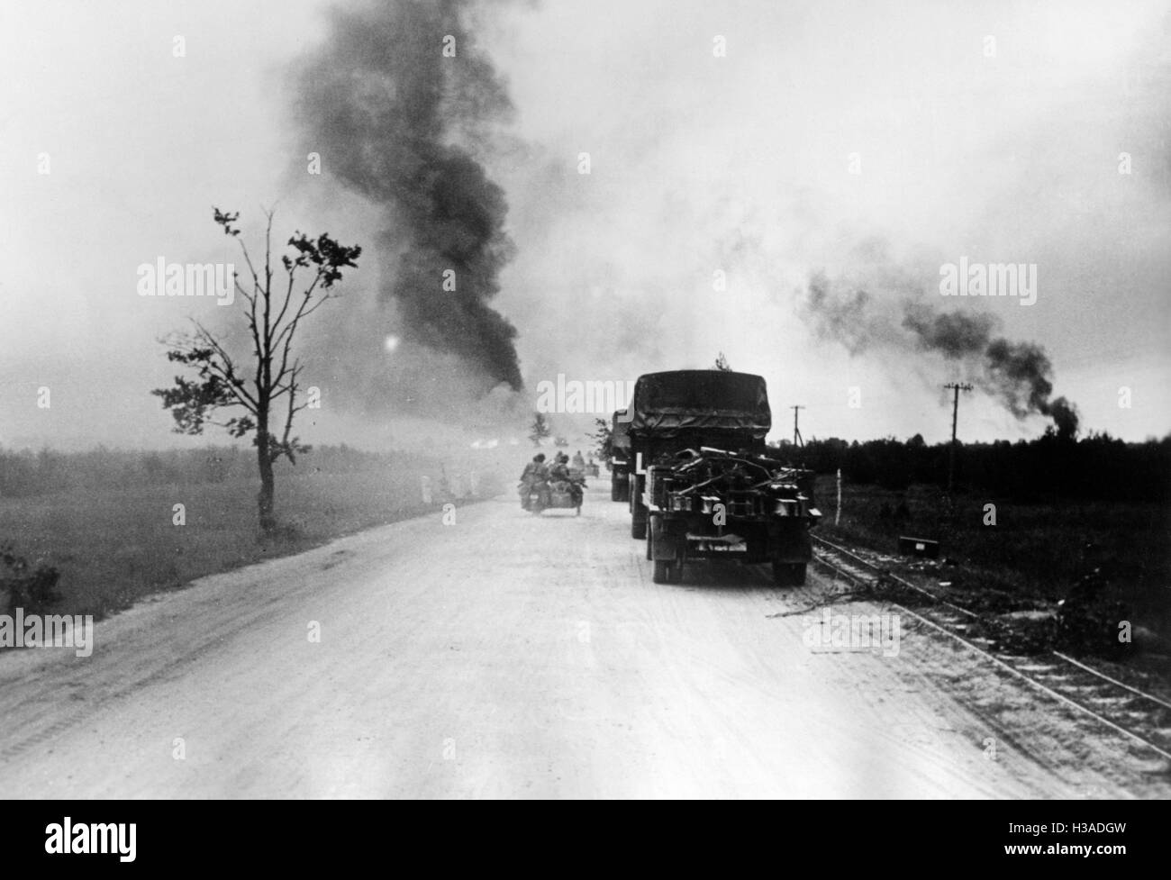 Motorized troops Black and White Stock Photos & Images - Alamy