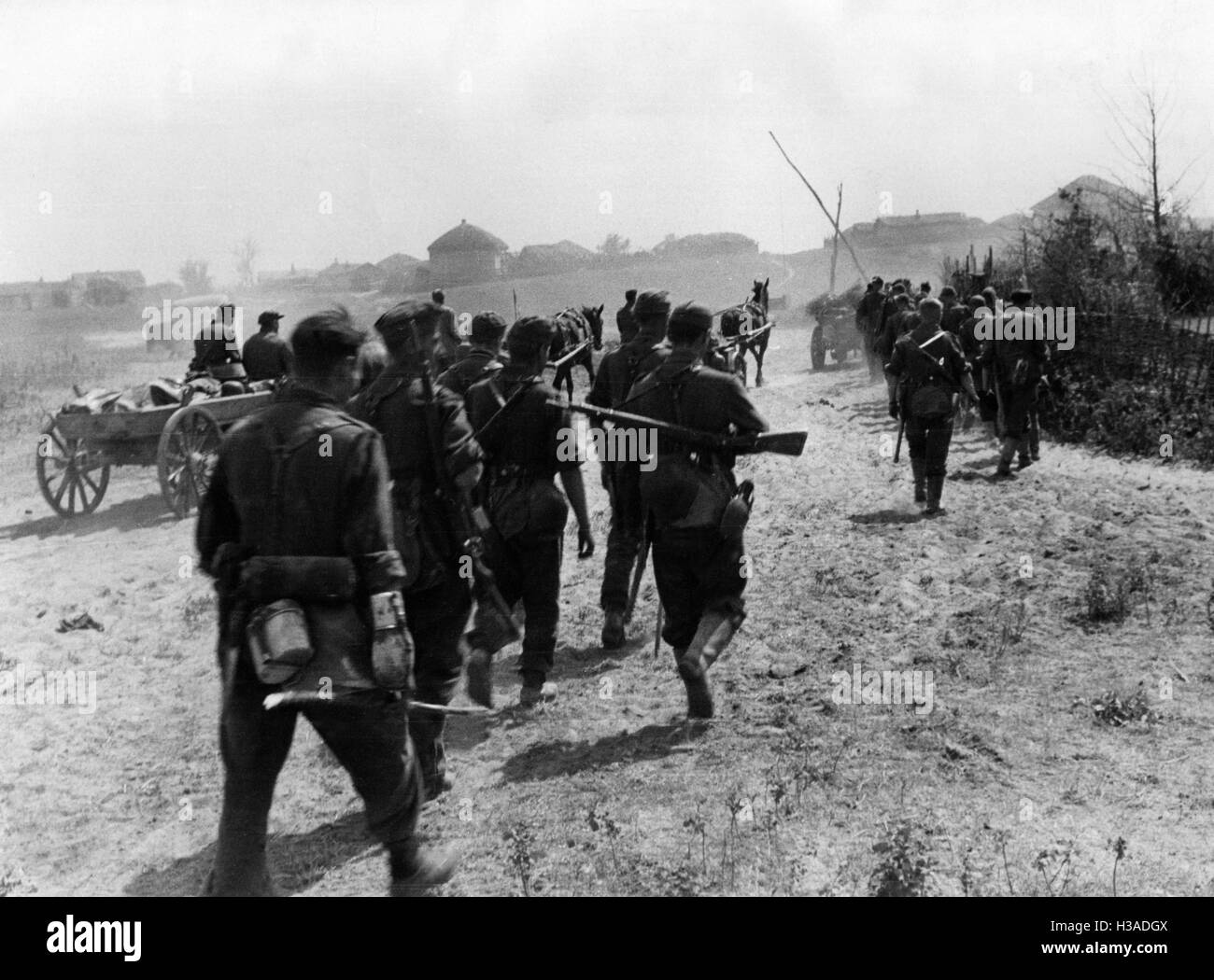 1941 german infantrymen advance in hi-res stock photography and images ...