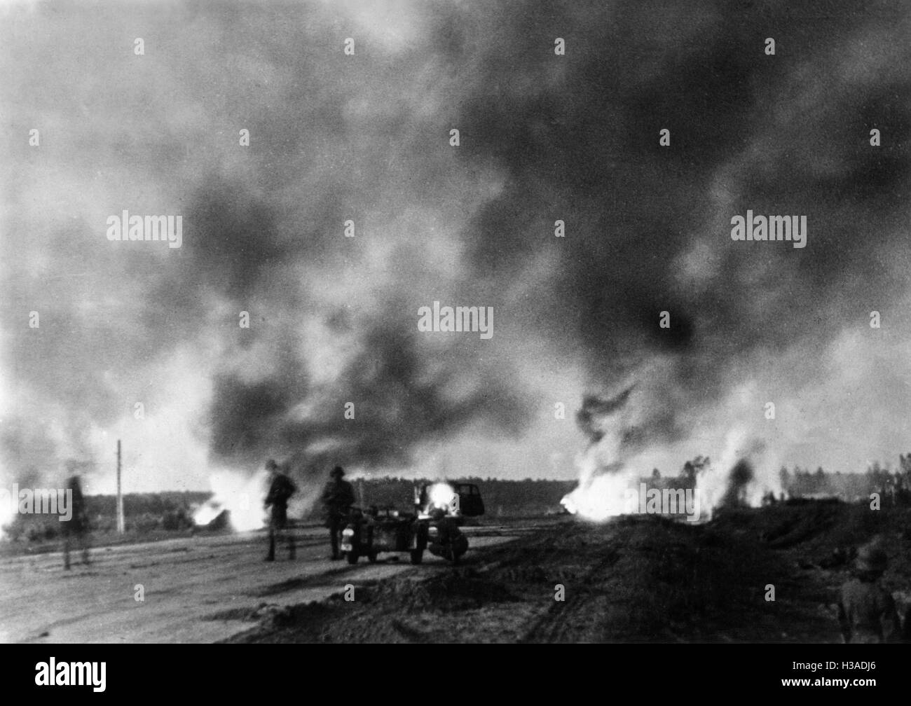 German troops after a battle on the Eastern Front, 1941 Stock Photo - Alamy