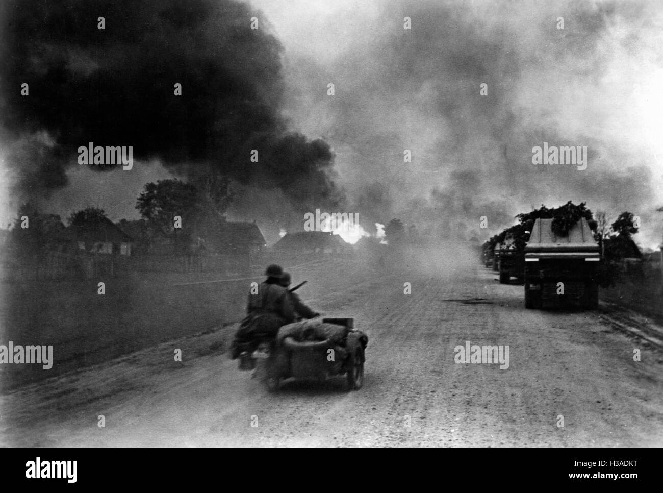 German advance road on the Eastern Front, 1941 Stock Photo - Alamy