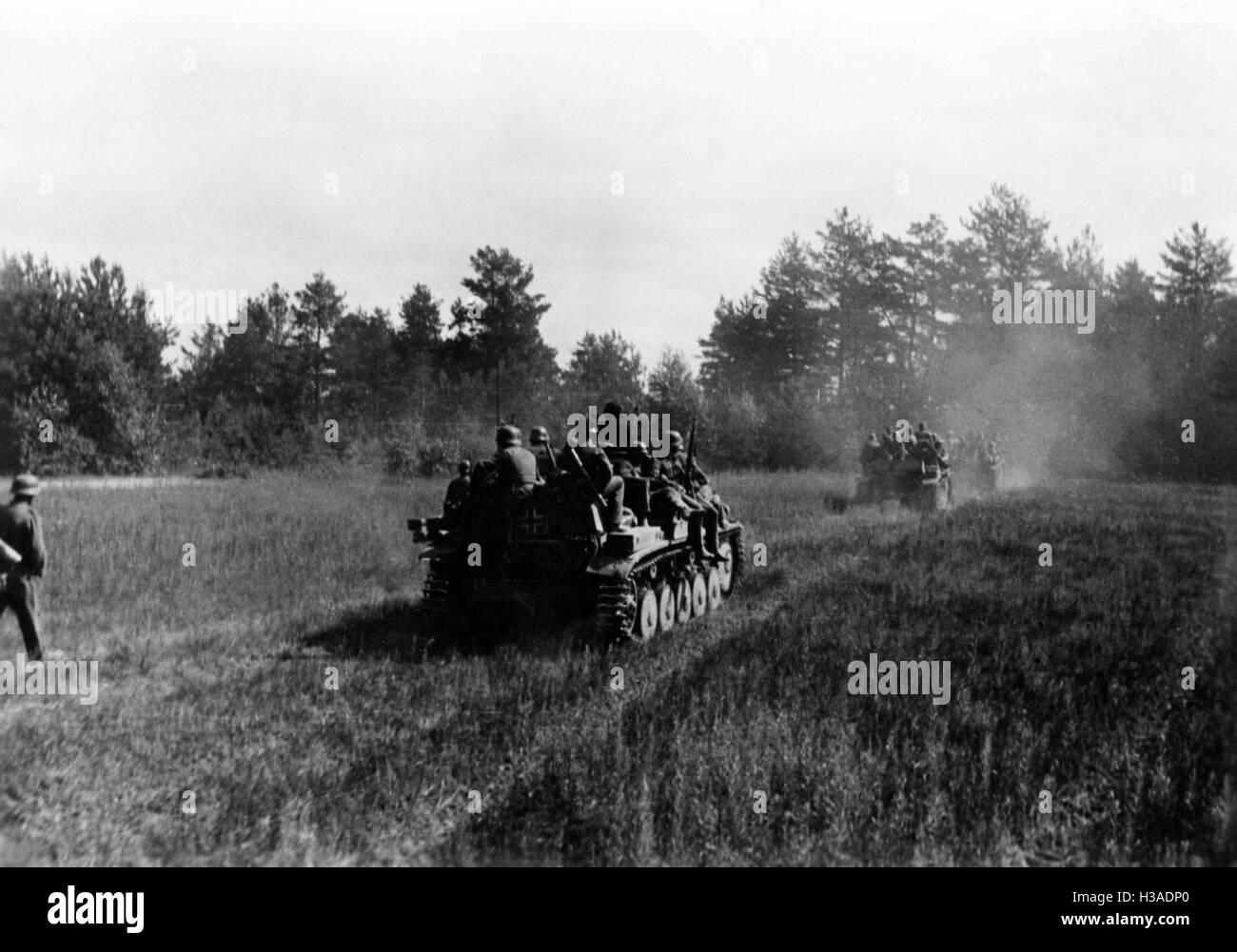 German troops on the march on the Eastern Front, 1941 Stock Photo - Alamy