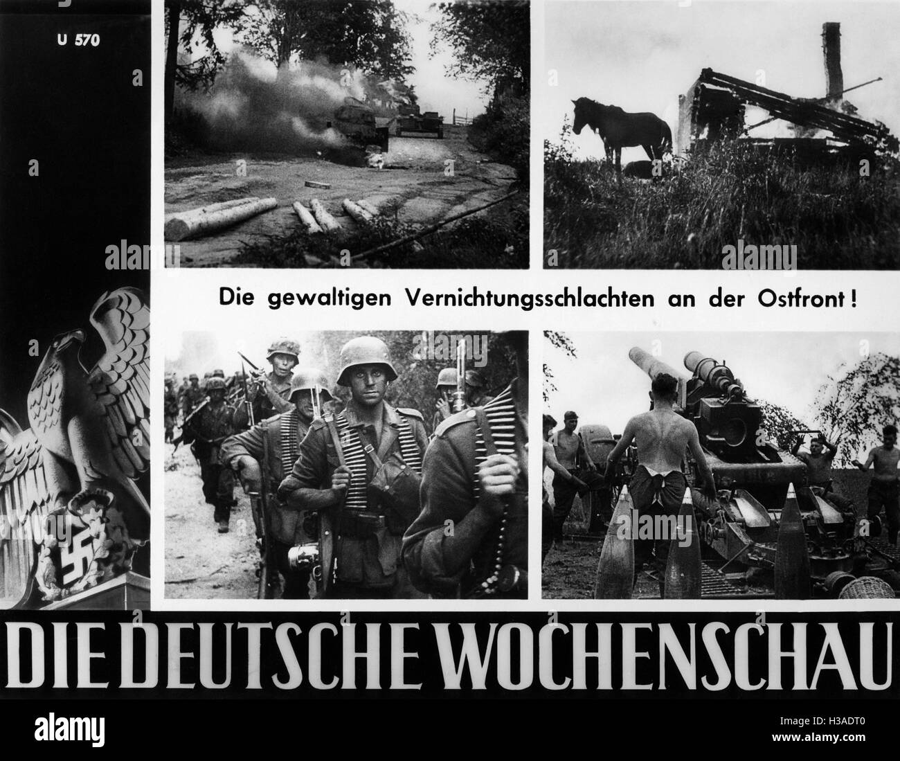 German newsreel on the Russian campaign, 1941 Stock Photo - Alamy