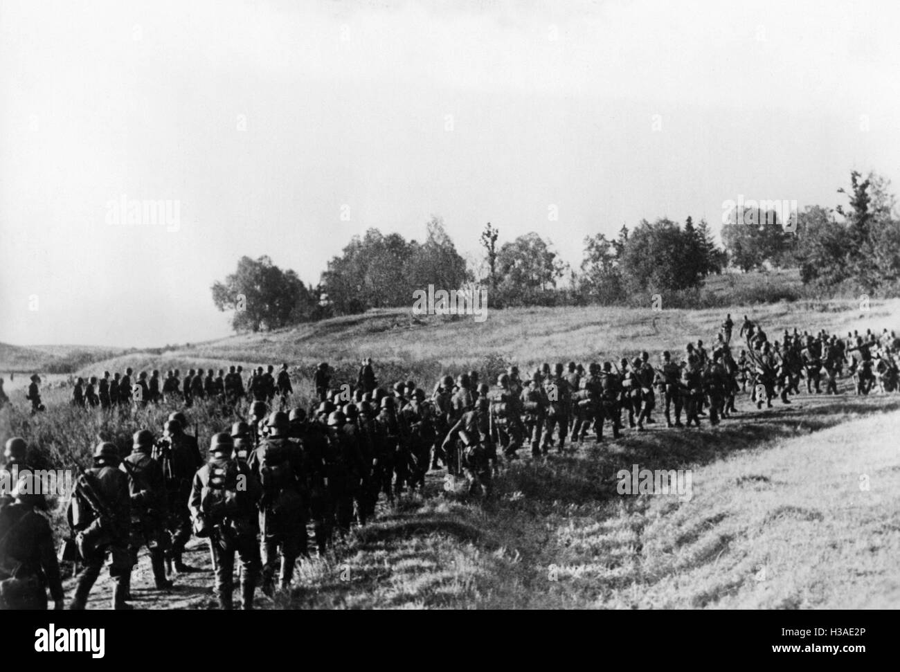 German infantry marching on the Eastern Front, 1941 Stock Photo - Alamy
